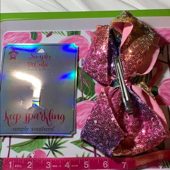 Simply Southern | Accessories | 2 Simply Southern Sequin Girl Bows Hair ...